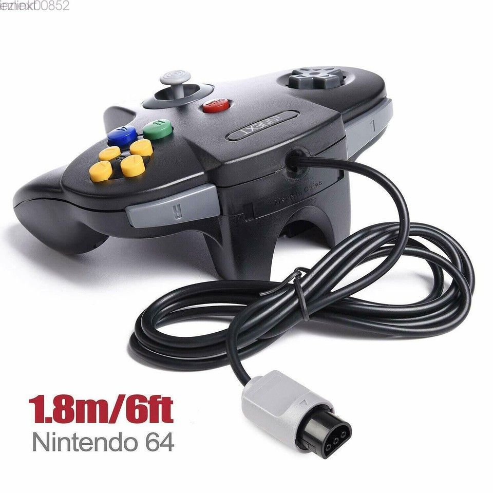 1/2 Wired N64 Controller Remote Gamepad Joystick For Nintendo 64 N64 ...