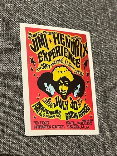 SINGER MUSIC SMALL BAND STICKER STICKERS Light show jimi hendrix ...