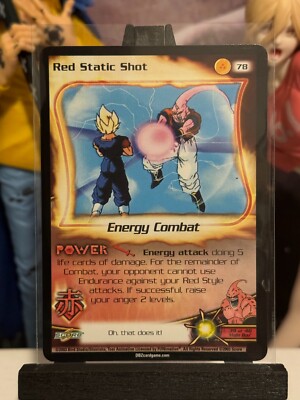 Dragon Ball Z CCG Red Static Shot 78 Fusion Saga Unlimited Uncommon! | eBay