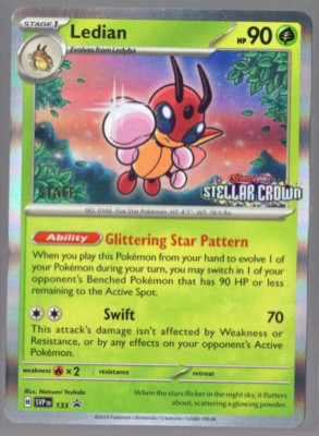 Ledian SVP 133 Staff Prerelease Promo Stellar Crown Pokemon TCG NM | eBay