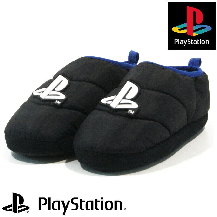 New Boys Playstation Slippers Gaming Warm Cosy Fleece Mules Indoor ...