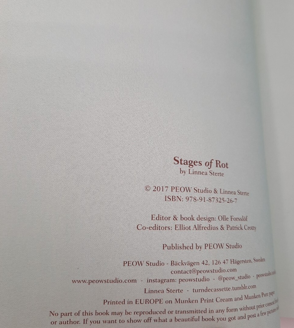 Stages Of Rot Graphic Novel Linnea Sterte Peow Publishing 2017 | eBay UK