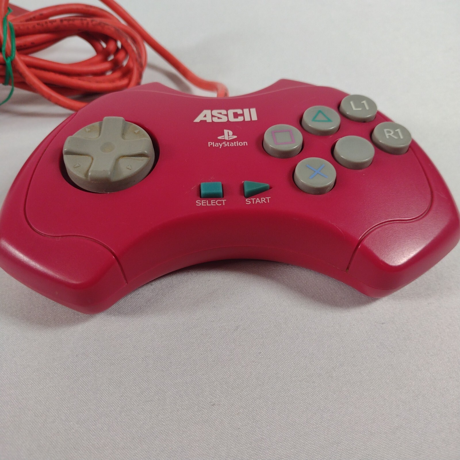 ASCII PAD FT2 CAPCOM Version ASC-0524c Red Sony PlayStation 1 PS1 ...