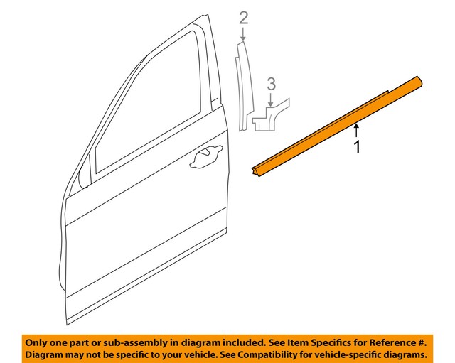 BMW OEM 51337258296 Door Moulding Belt Molding for sale online | eBay