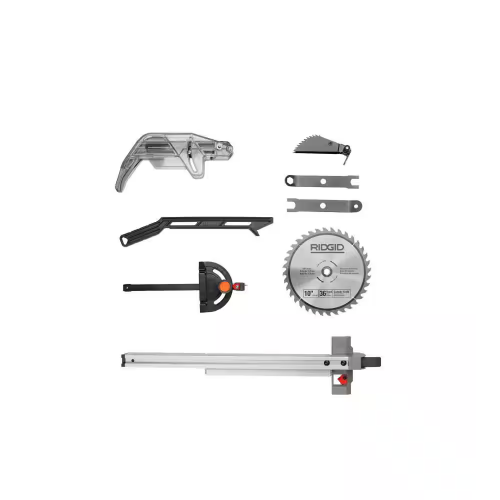 RIDGID Stationary Table Saw 15 Amp 10 in. Bench Carbide Blade Corded ...