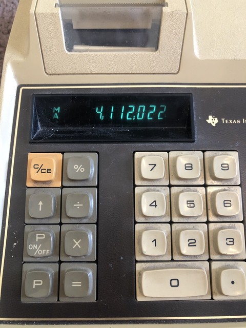 Texas Instruments Ti-5040 Electronic Adding Machine Calculator Vintage ...