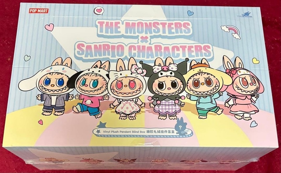 LABUBU x Sanrio Characters Plush Pendant 1Box (6pcs) POPMART | eBay