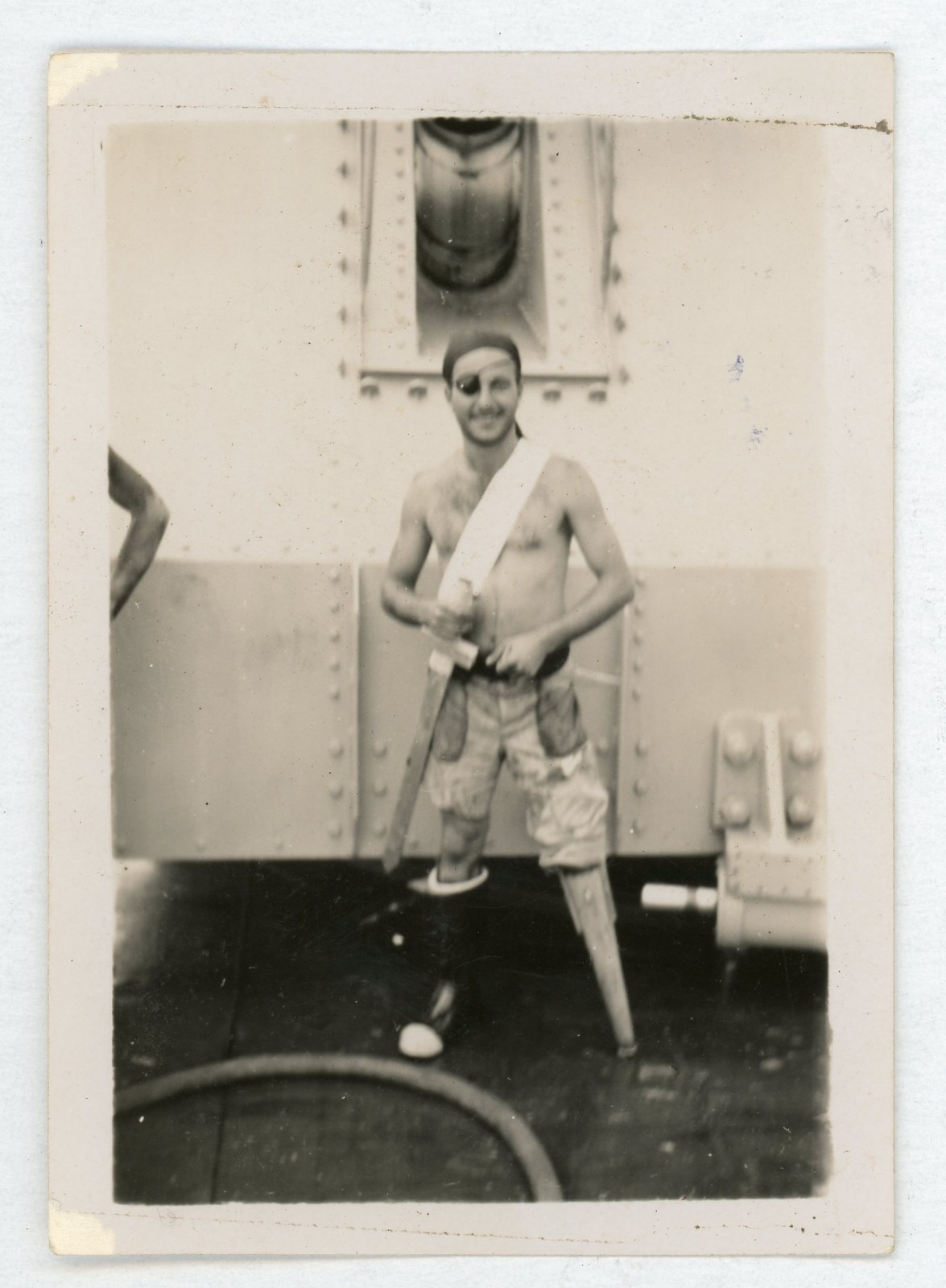 # 20 OLD PHOTO KING NEPTUNE WW2 UNDERWEAR SAILOR MEN HAZING COSTUME ...