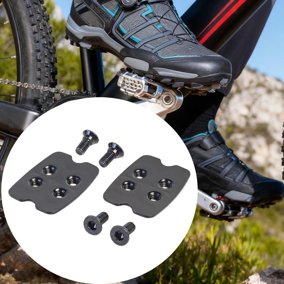 2x Cycling Shoes Clips Cleats with Screws Attachment Cycle Shoes ...