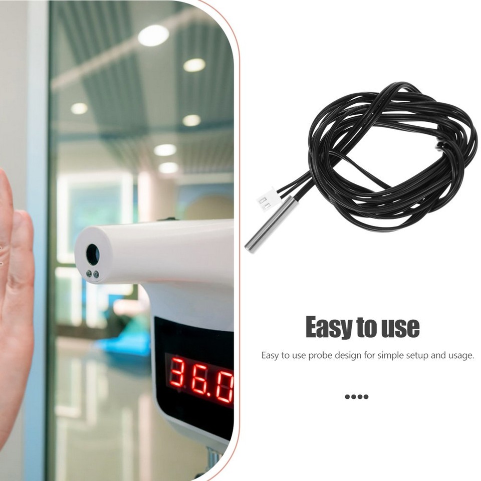3 Pcs Thermistor Temperature Sensor Waterproof Temp Probe Long Wire ...