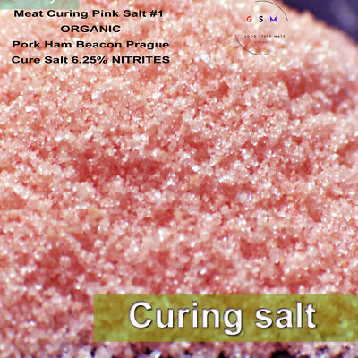 ORGANIC Meat Cure Salt #1 Jerky Ham Beacon Pink Prague Curing Salt 6.25 ...