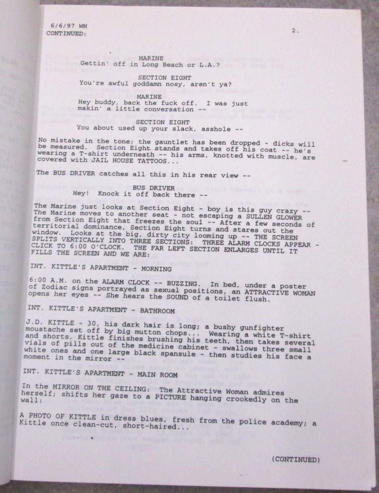 Movie Script Red White Black and Blue by Walter Hill Oliver Stone ...