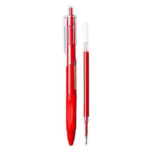 St Small Red Pen Quick Drying Spring Head Press Neutral Pen Carbon Pen ...
