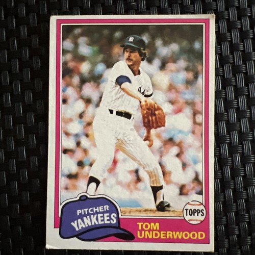 1981 Topps Tom Underwood New York Yankees #114 | eBay