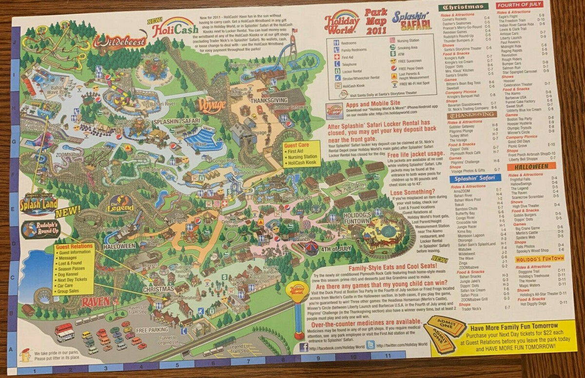 Holiday World Park Map Got To Bring This One To Life For The