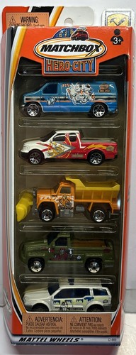 Matchbox 5 Pack Hero City, Construction Road Crew Vehicles | eBay