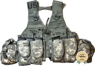 MOLLE II US Army Tactical Vest/Chest Rig! 14 Piece Multi-Purpose Vest ...