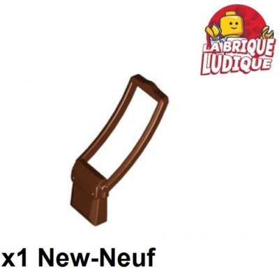 Lego 1x Minifig utensil sac à main bag sacoche marron/reddish brown ...