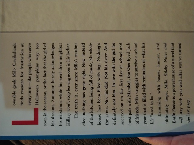 Milo : Sticky Notes and Brain Freeze by Alan Silberberg (2010 ...