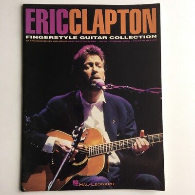 Hal Leonard Eric Clapton Fingerstyle Guitar Collection Book | eBay