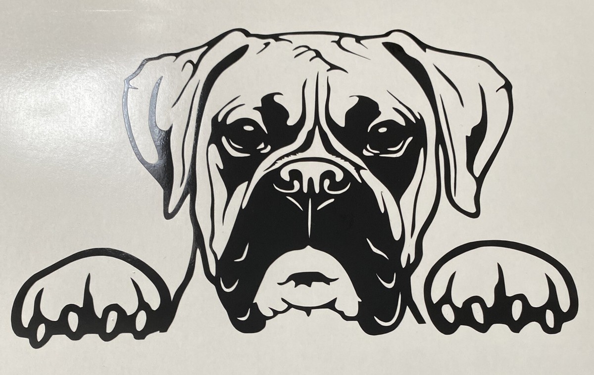 Boxer Dog Stencil