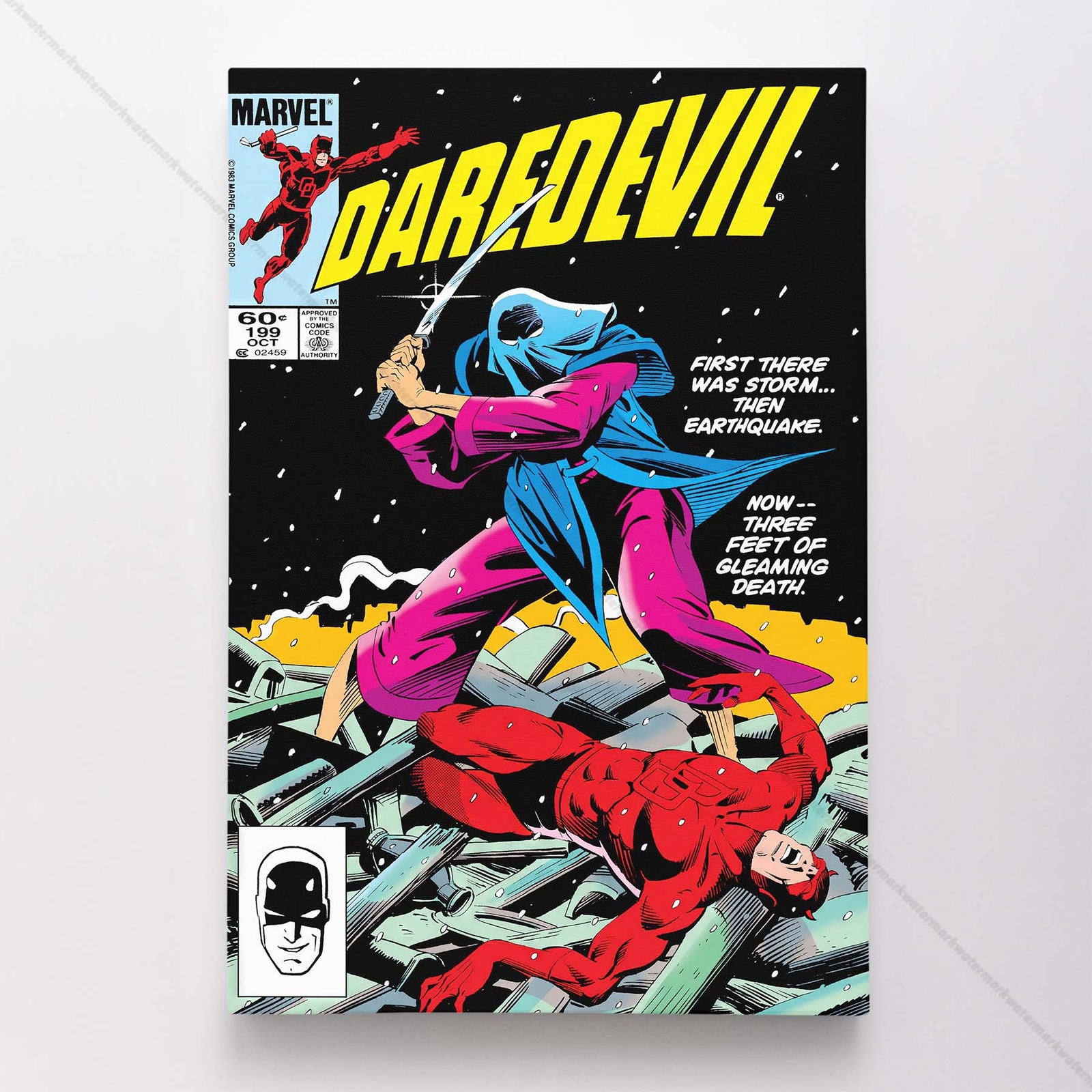 Daredevil Poster Canvas Vol 1 #199 Comic Book Art Print | eBay