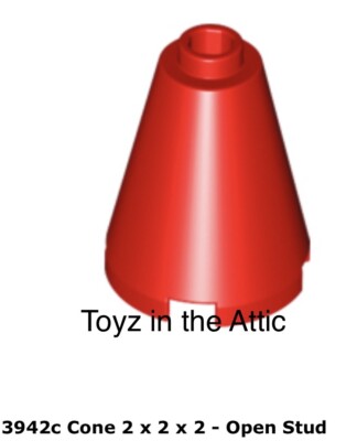 Lego 1x 3942c Red Cone 2 x 2 x 2 - Open Stud Spyrius 6939 | eBay