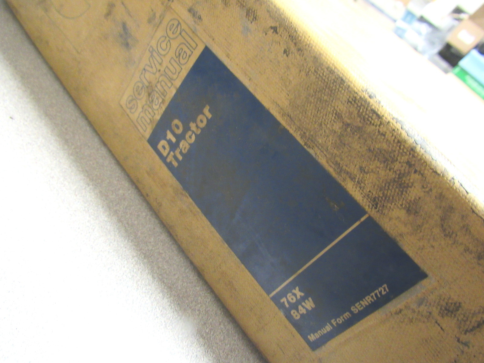 Caterpillar Cat D10 Tractor Service Repair Manual 76X 84W SENR7727 | eBay