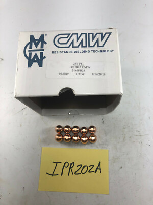 10x CMW MPB25 2-MPB25 Cap Electrodes .625" Dia .880" Long Dome 5RW ...