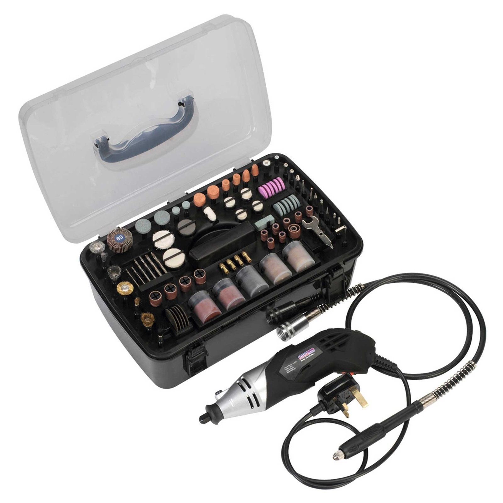 (SBS) Sealey E5188 Multi Purpose Rotary Tool Kit Set & Engraver Set 219 ...