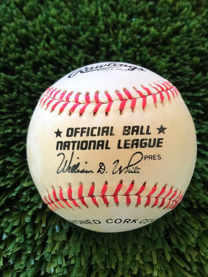 ANDY BENES FULL NAME SIGNED NATIONAL LEAGUE BASEBALL CARDINALS PADRES ...