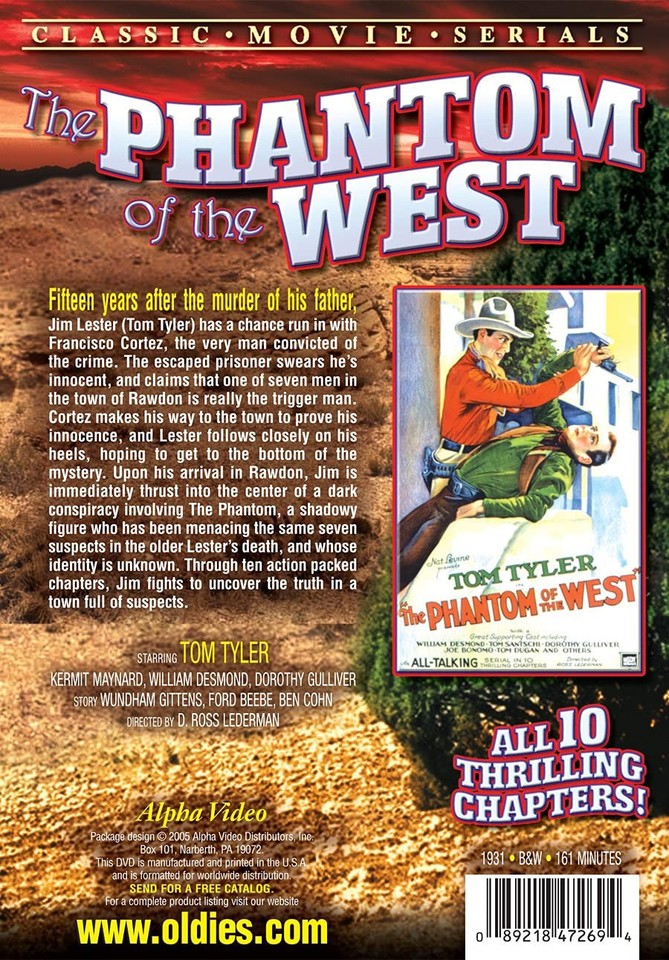 Phantom of the West (DVD) Kermit Maynard William Desmond Tom Tyler | eBay