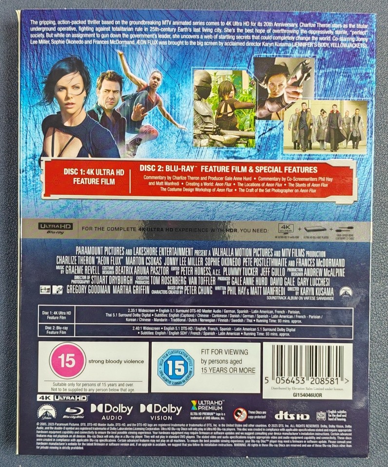 Aeon Flux [15] 4K UHD+Blu-ray | eBay UK