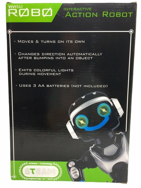 Kids Tech Va90021 Interactive Action Robot Steam Vivitar Robo Lights ...
