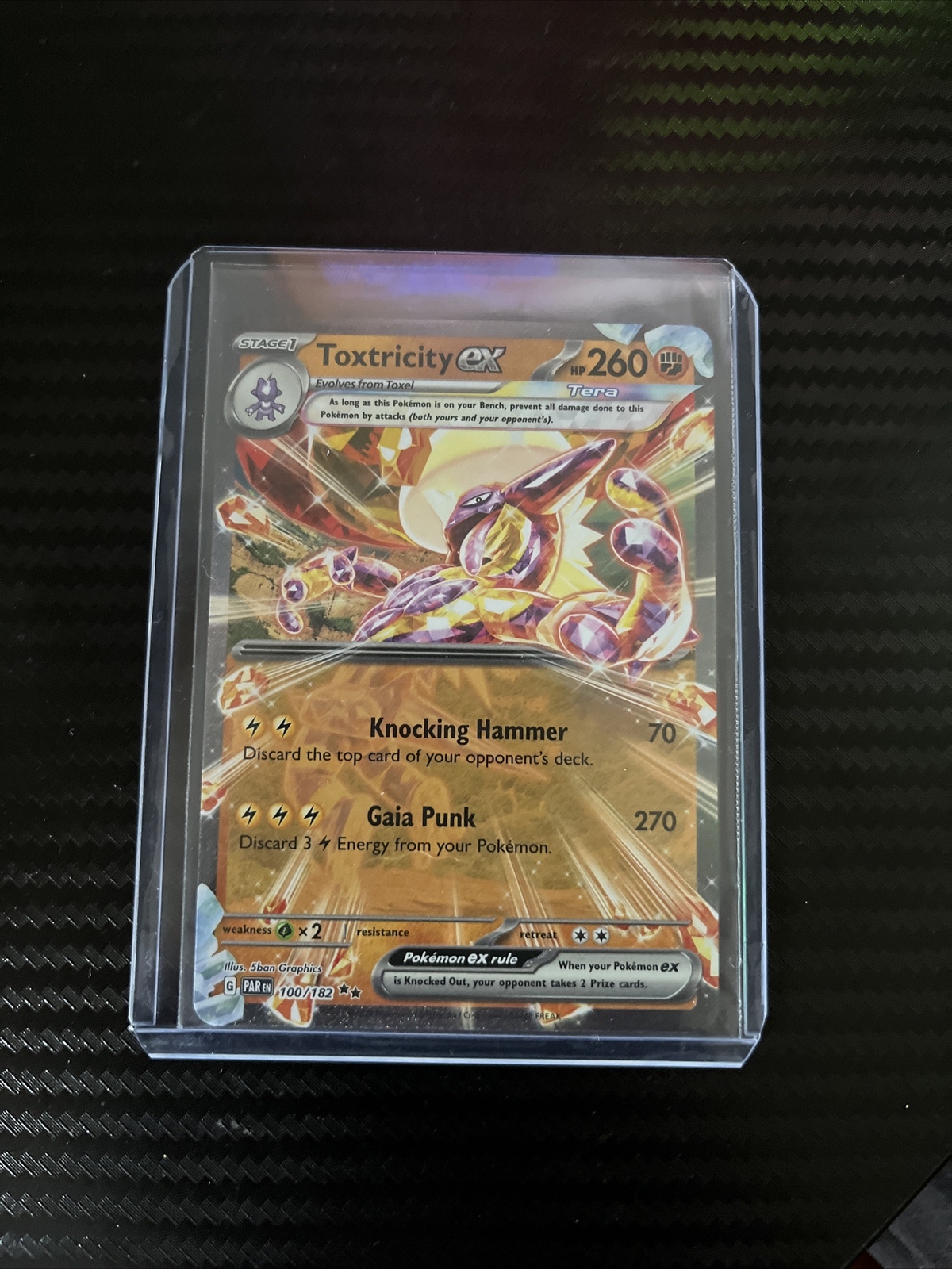 Toxtricity ex - 100/182 Paradox Rift Double Rare Pokemon - NM/MINT | eBay