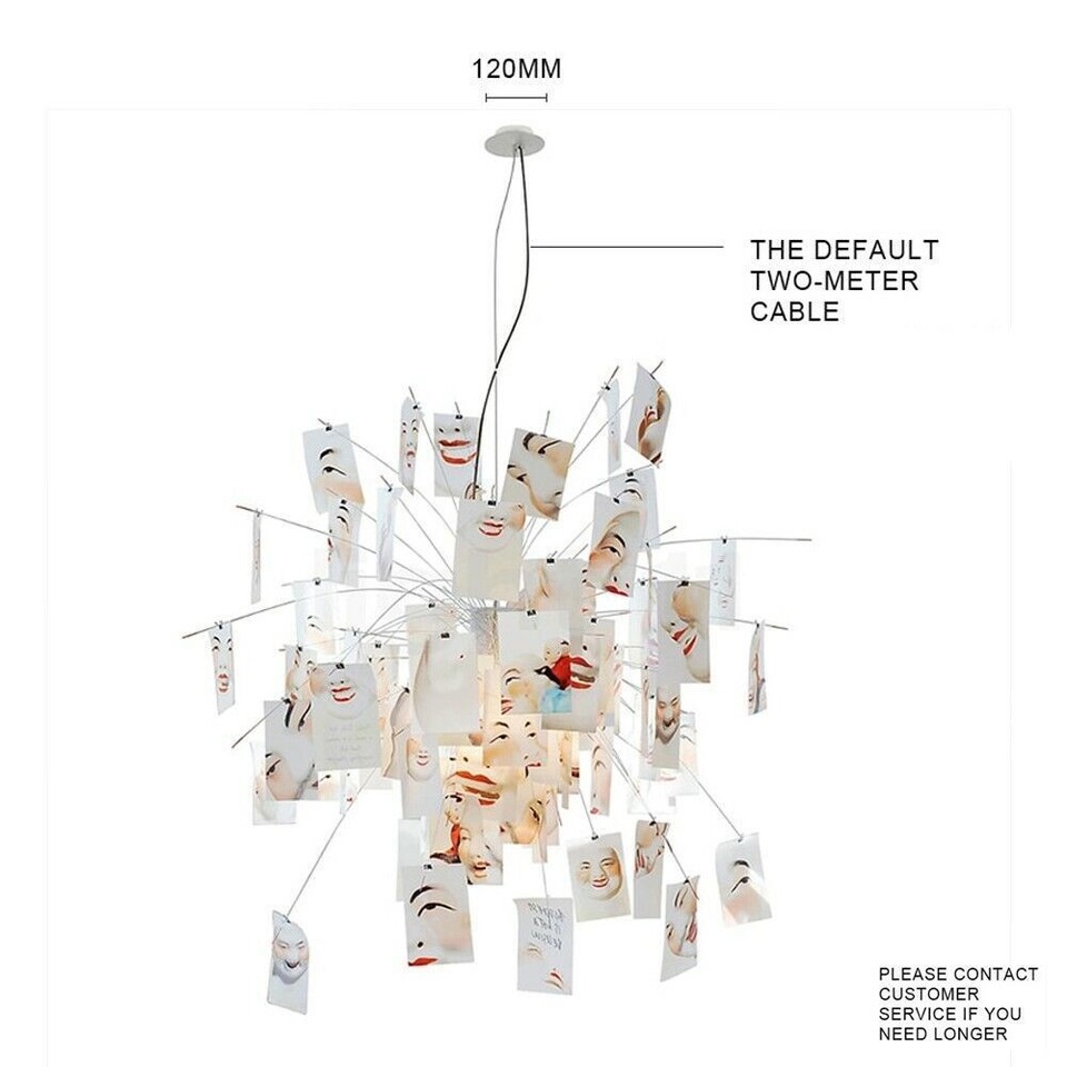 Pendant CHANDELIER Light Lamp MODERN Creative Ceiling PHOTO DIY Fixture ...
