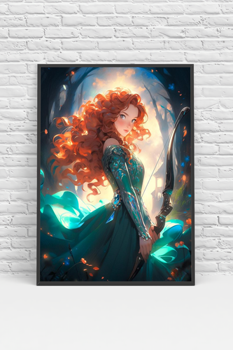 Merida Brave Art Poster Print - No Frame | eBay