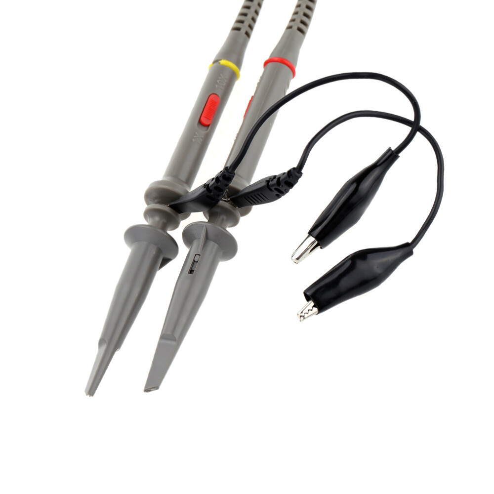 2Pcs P6100 Oscilloscope Probe Kit 100MHz 1X 10X Scope Analyzer Clip ...