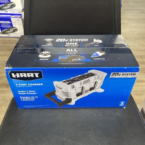 HART 20V 4 Port Charger HPCH04 Under 1 Hr. Rapid Charger 🆕 810022397619 ...