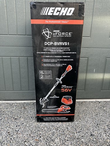 Echo eFORCE 56V Cordless Battery. String Trimmer and 151 MPH Blower ...