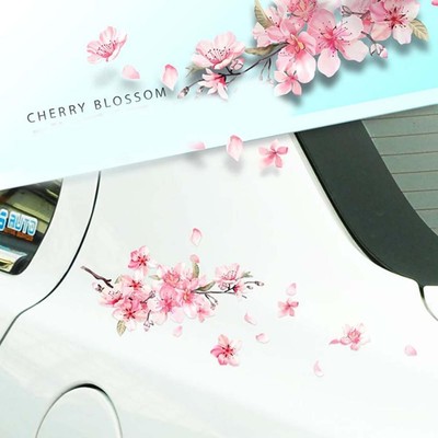 Scratch Pink Float Stickers Marks Headlight Decal Sakura Car Sticker ...