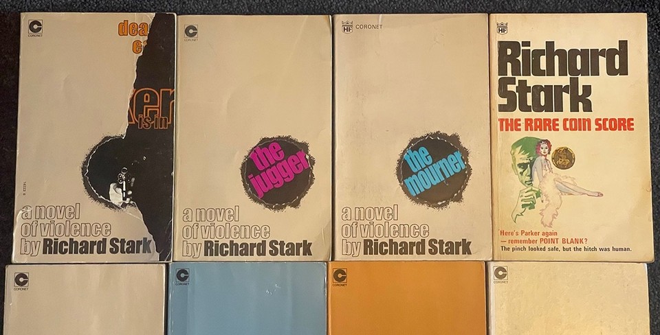 Collection x12 Parker Series Richard Stark Novels 1960s-70s Bullet Hole ...