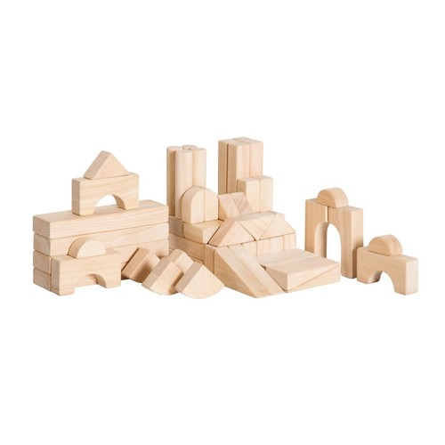 Kaplan Early Learning Wooden Unit Blocks for Building and Block Play ...