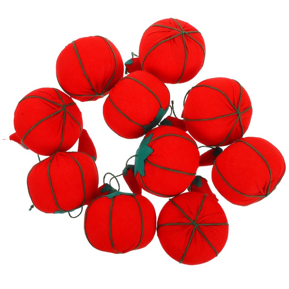 10Pcs Tomato Shaped Needle Pin Cushion DIY Handcraft Tool for Stitch ...