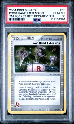 2004 POKEMON EX TEAM ROCKET RETURNS #85 POW! HAND EXTENSION-REVERSE ...