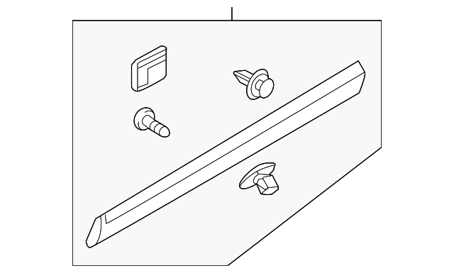 Genuine Kia Drivers Front Body Side Molding 87721-C6000 | eBay