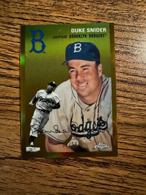 2023 Topps Chrome Platinum Duke Snider Gold Refractor /50 Los Angeles ...
