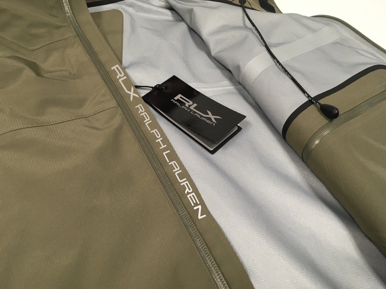 RLX Polo Ralph Lauren Military Army 03 Unit Waterproof Hooded Rain Tech ...