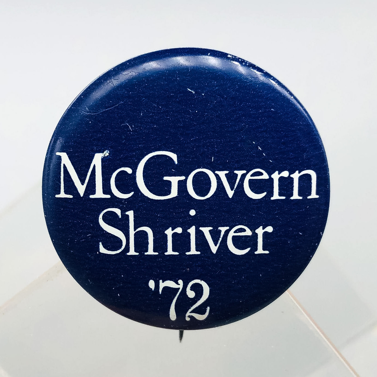 McGovern Shriver Political Button Pin 1.25" Presidential Campaign 1972 ...