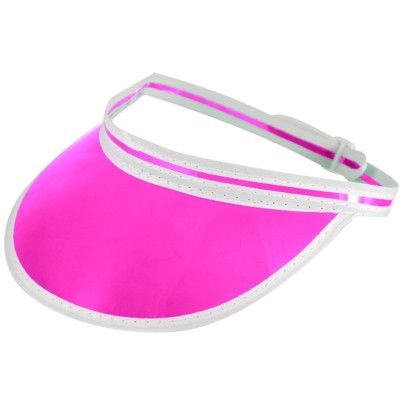 Poker Visor Hat Casino Croupier Adjustable Size Fancy Dress Cap Pink ...